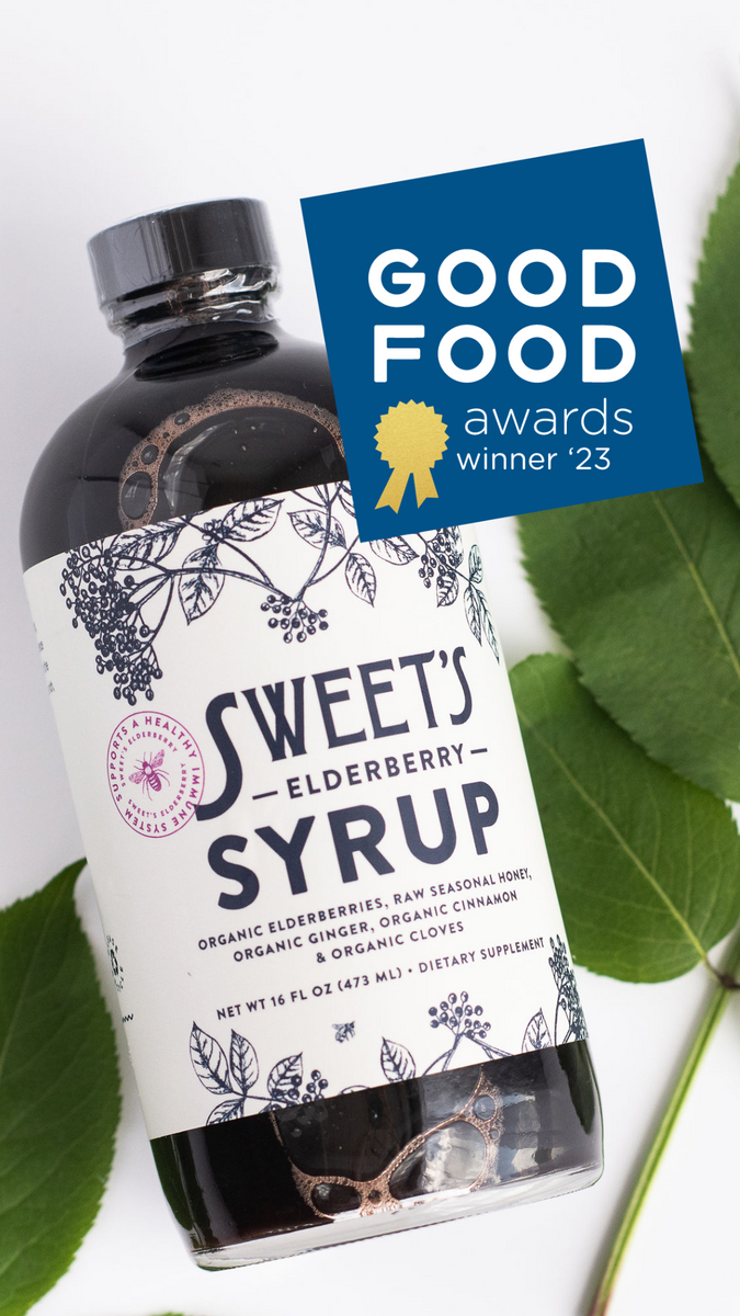 Sweet's Elderberry Syrup 16 oz Family Size Bottle